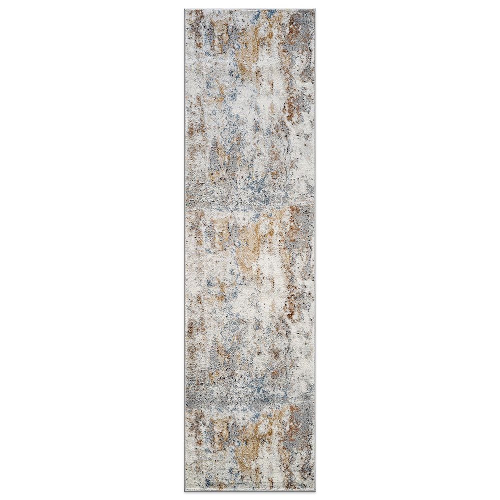 World Rug Gallery Blended Brushstroke Abstract 2 ft. 3 in. x 6 ft ...