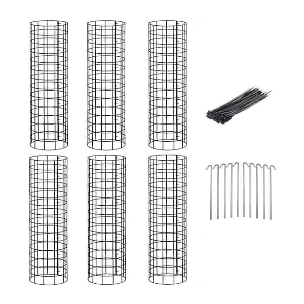 Justincity 17 in. Black Iron Tree Guard Plant Protector Expandable ...