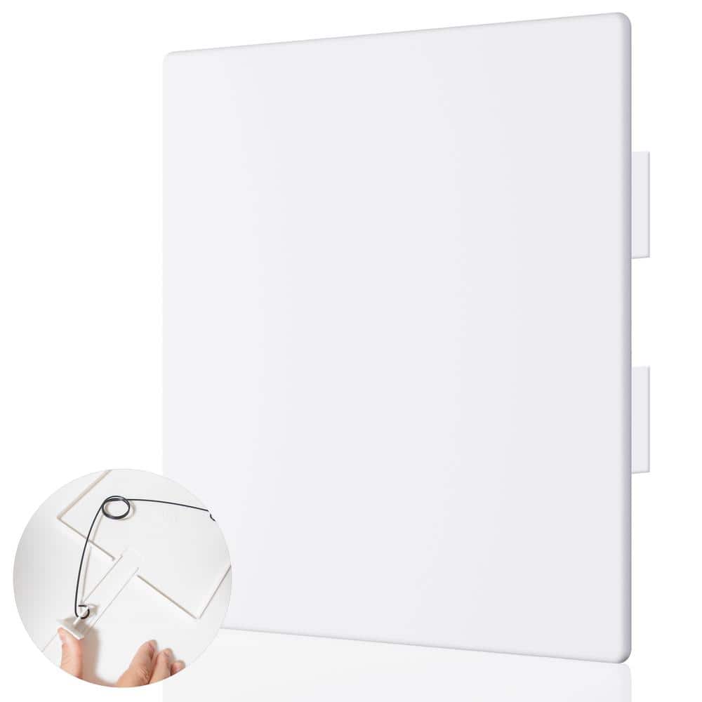 Morvat 8 in. x 8 in. White Plastic Adjustable Drywall Access Panel MOR ...