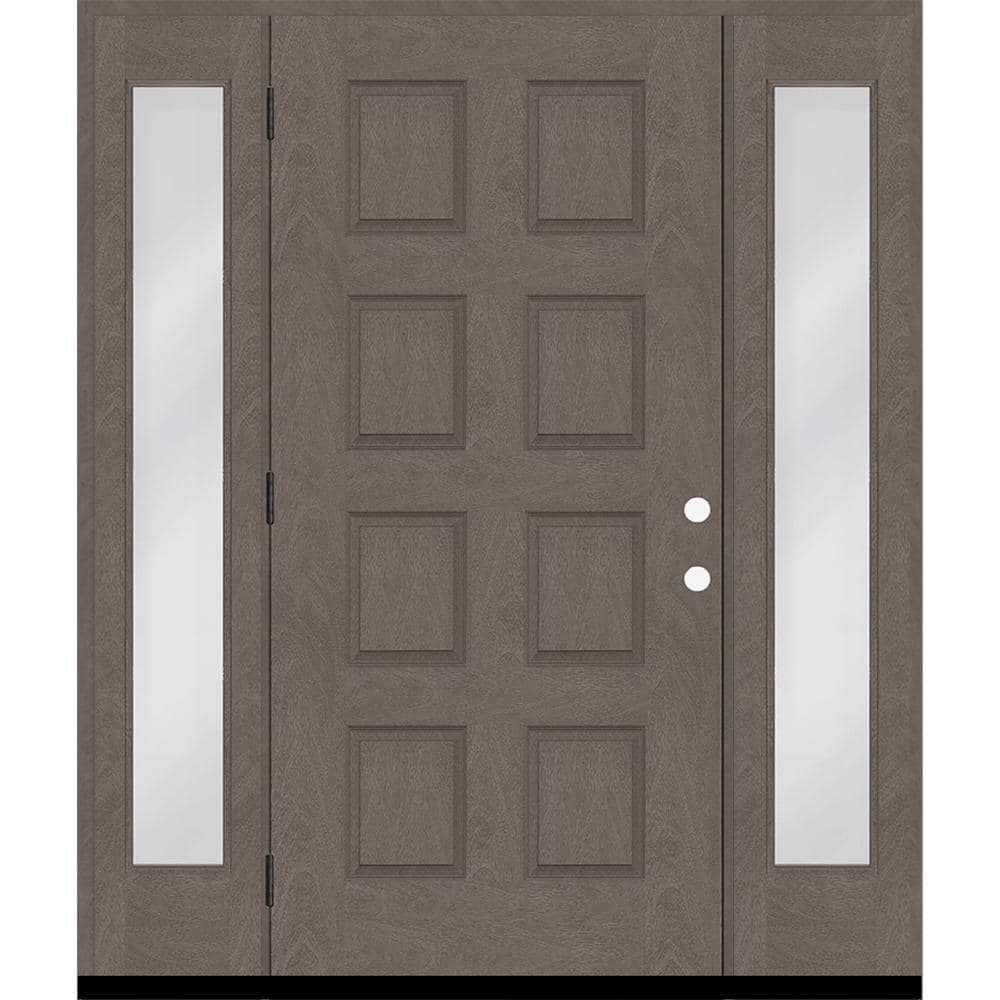 Steves & Sons Regency 70 in. x 80 in. 8-Panel RHOS Ashwood Stain ...
