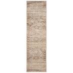SAFAVIEH Vintage Stone 2 ft. x 8 ft. Distressed Geometric Runner Rug ...