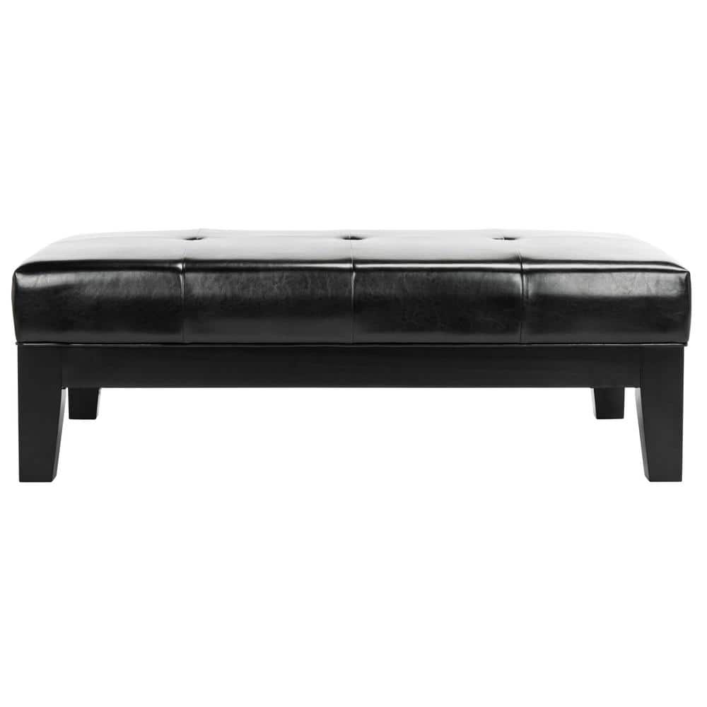 SAFAVIEH Emma Black Bench HUD4066B - The Home Depot