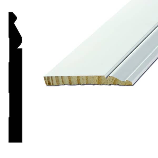 TruChoice LWM 163E 9/16 in. x 5-1/4 in. x 192 in. Pine Primed Finger ...