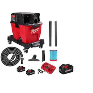 Milwaukee M18 FUEL 12 Gal Cordless Dual-Battery Wet/Dry Shop Vac Kit ...