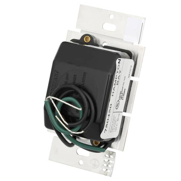 Lutron Rotary 1.5 Amp 3-Speed Single-Pole Fan Control, White (750450 ...