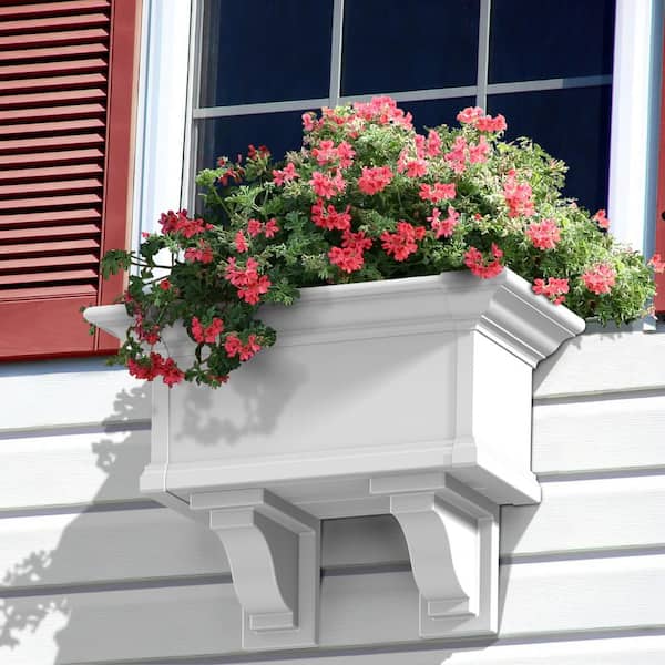 White Vinyl Window Boxes