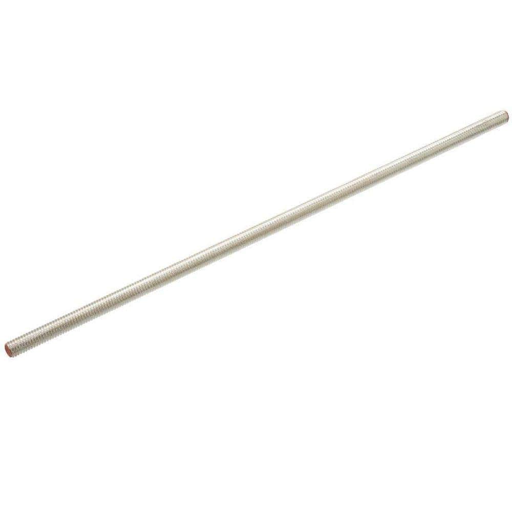 Everbilt 1/4 in. x 1 ft. Zinc Plated Steel (Coarse) Threaded Rod 23012 ...