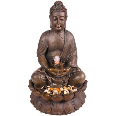 Alpine Corporation 30 in. Tall Outdoor Rustic Metal Bowing Crane Statue ...