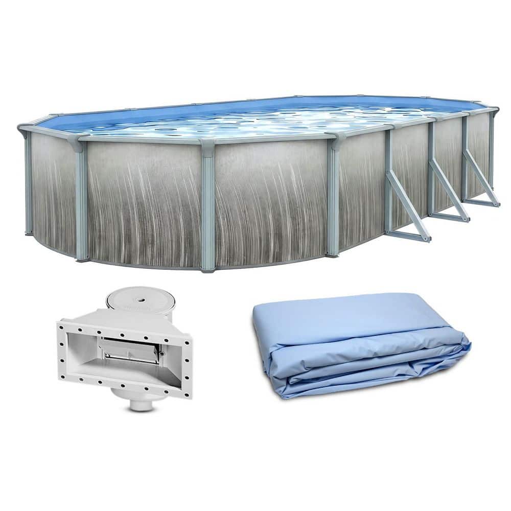 Blue Wave Martinique 15 x 30 ft. Oval 52 in. Deep Above Ground Pool ...