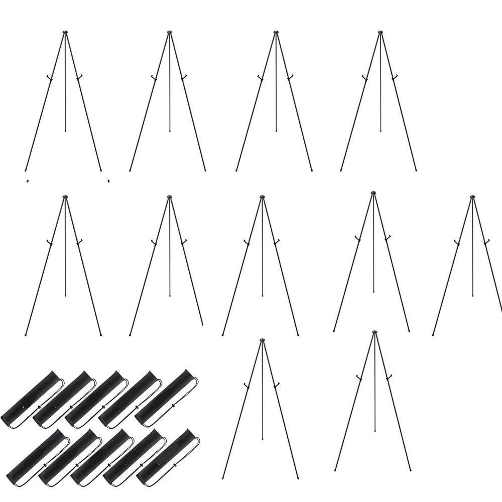 10 Pack Portable Foldable Metal Easel Stand for Display Adjustable ...