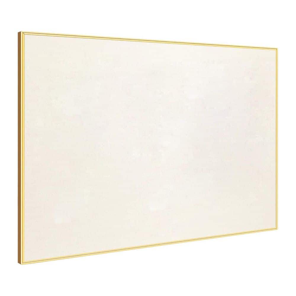 30 x 20 Inch Fabric Cork Board Golden Aluminum Framed Pin Board with 10 ...