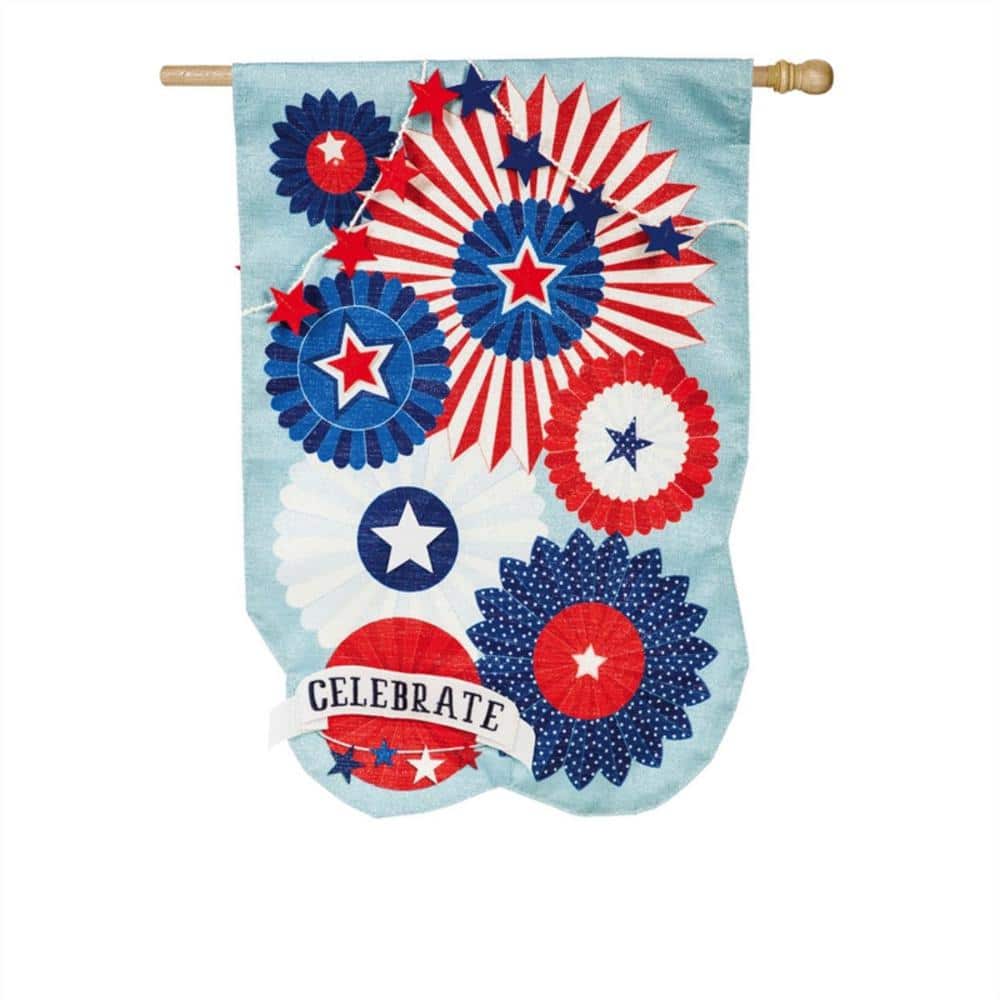 Evergreen 28 in. x 44 in. Stars and Stripes Celebration Linen House ...