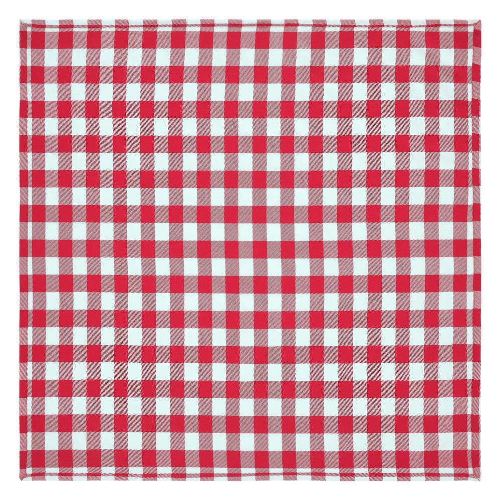 VHC Brands Annie 40 in. W x 40 in. L Red Buffalo Check Cotton Blend ...