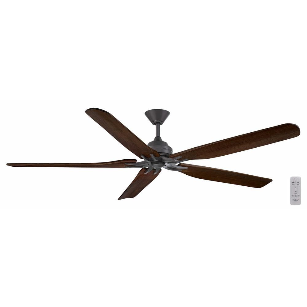 Hampton Bay Danetree 72 in. Indoor/Outdoor Natural Iron Ceiling Fan ...