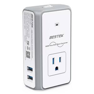 Lukyamzn Universal Travel Adapter Surge Protector 220v to 110v Voltage ...