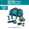 Makita 40-Volt max XGT Brushless Cordless 5-piece Combo Kit (Hammer Drill/Impact/Recip Saw/Circ ...