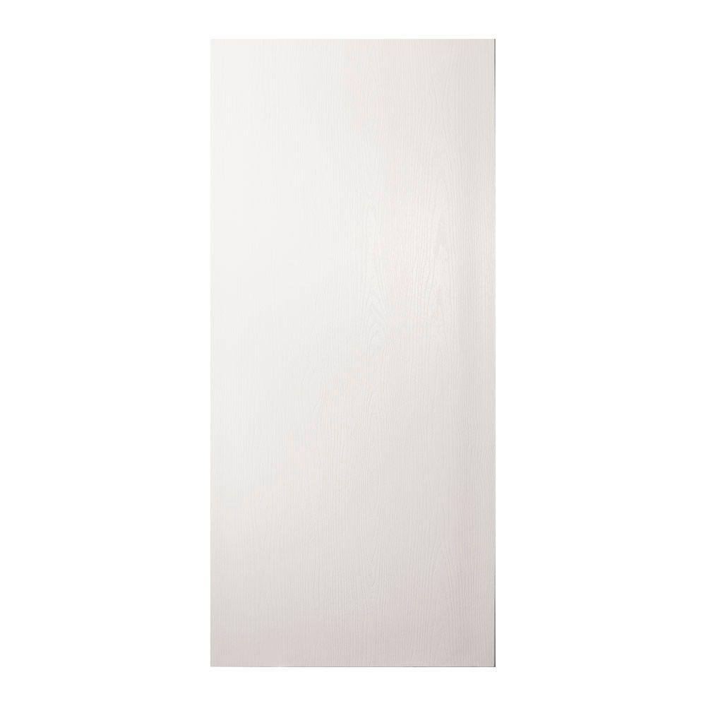 JELD-WEN 28 in. x 80 in. Primed Flush Hardboard Interior Door Slab ...