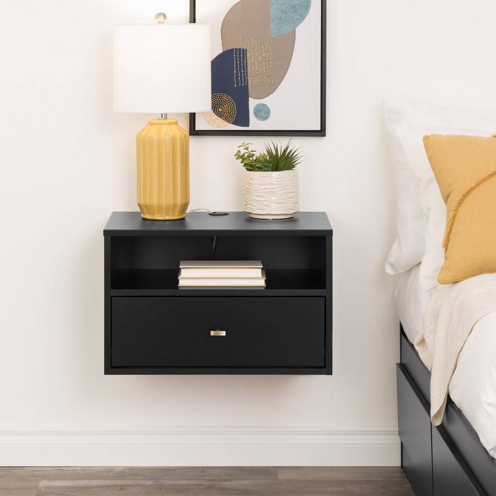 Mini cubby floating nightstand store