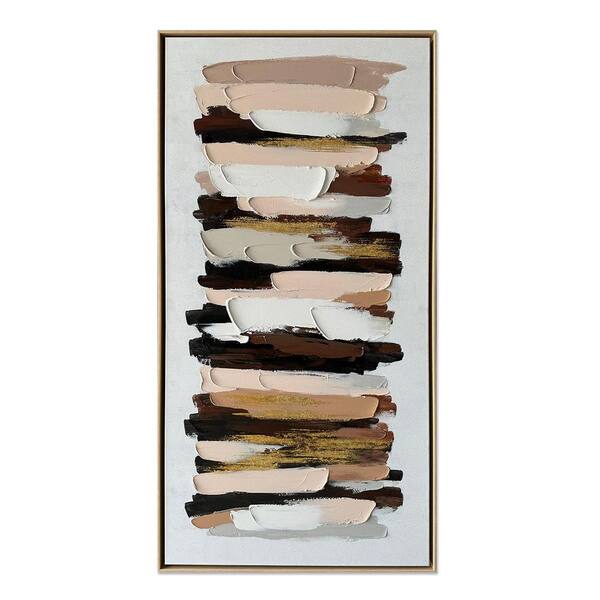 A&E "Ethereal" Framed Abstract Wall Art Print Hand Painted 60 in. x 30 in. Ethereal - The Home Depot