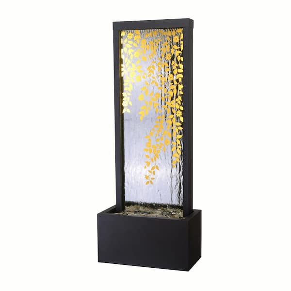 HI-LINE GIFT LTD Enchanting Reflections - Outdoor Metal Leaves Mirror ...
