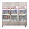 JEREMY CASS 82 in. W. 72 cu. ft. Commercial Refrigerator 3-Glass Door ...