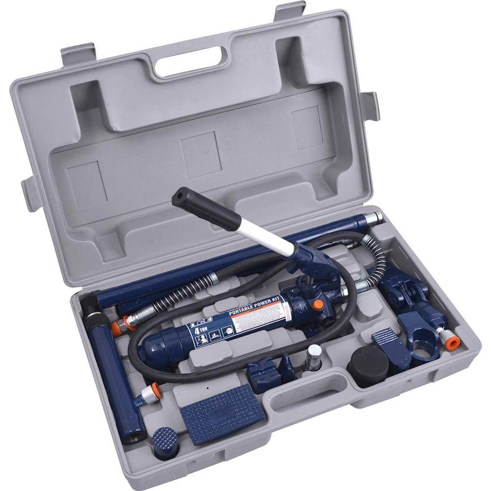 TCE 4-Ton Porta Power Hydraulic Body Frame Repair Tool Kit with ...