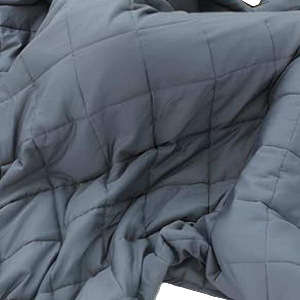 Afoxsos Dark Gray 48x72 15lbs Cooling Breathable Heavy Weighted Blanket ...