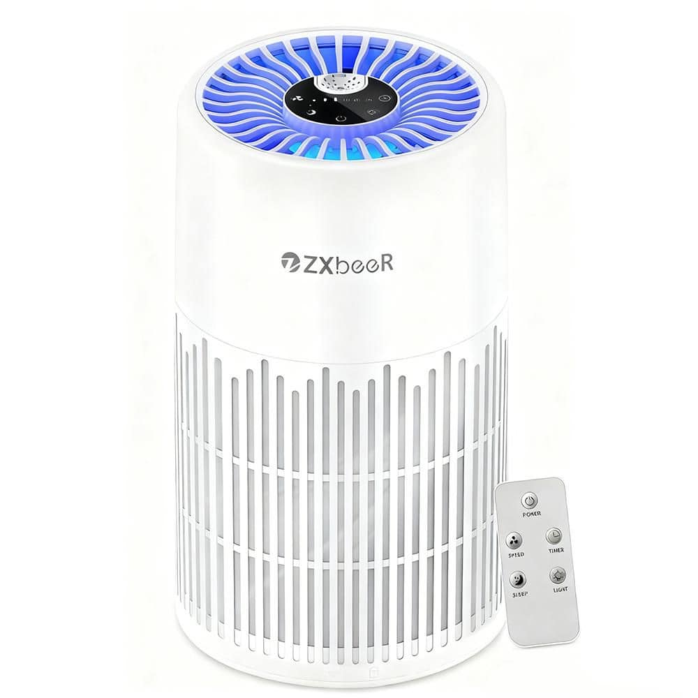 Tahanbath 250 sq ft H13 HEPA Air Purifier with Remote, Night Light ...