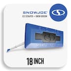Snow Joe 2-In-1 18 in. Foam Head Telescoping Snow Broom + Ice Scraper ...