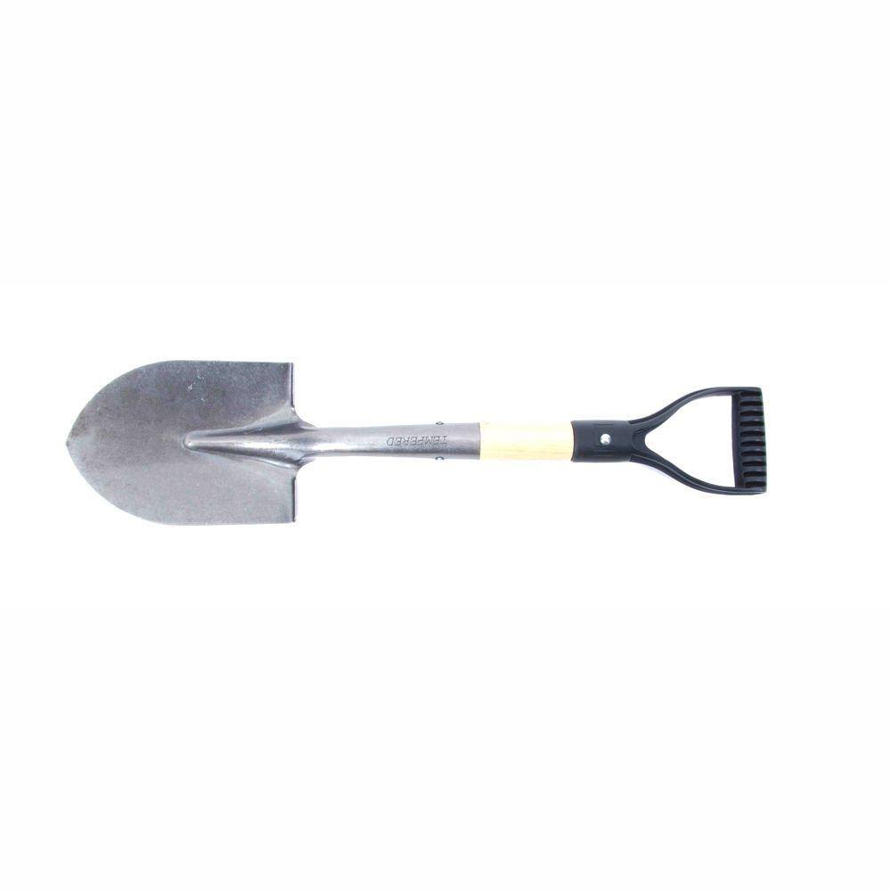 Anvil 10.75 in. Wood D-Handle Utility Shovel 618003 - The Home Depot