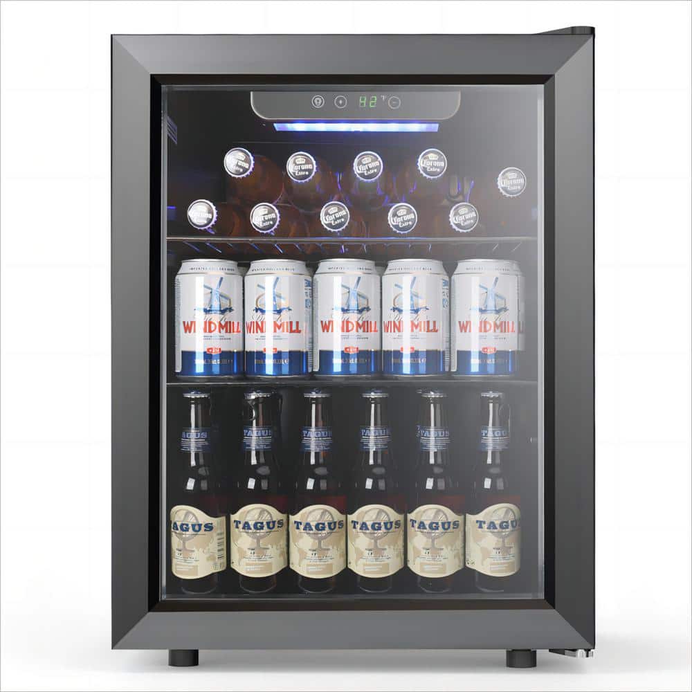 COWSAR 16.93 in. 16 Bottle, 68 Can, Single Zone Beverage and Wine ...