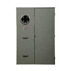 Eaton 400 Amp 40-Space 40-Circuit BR Type Meter Socket and Main Breaker ...