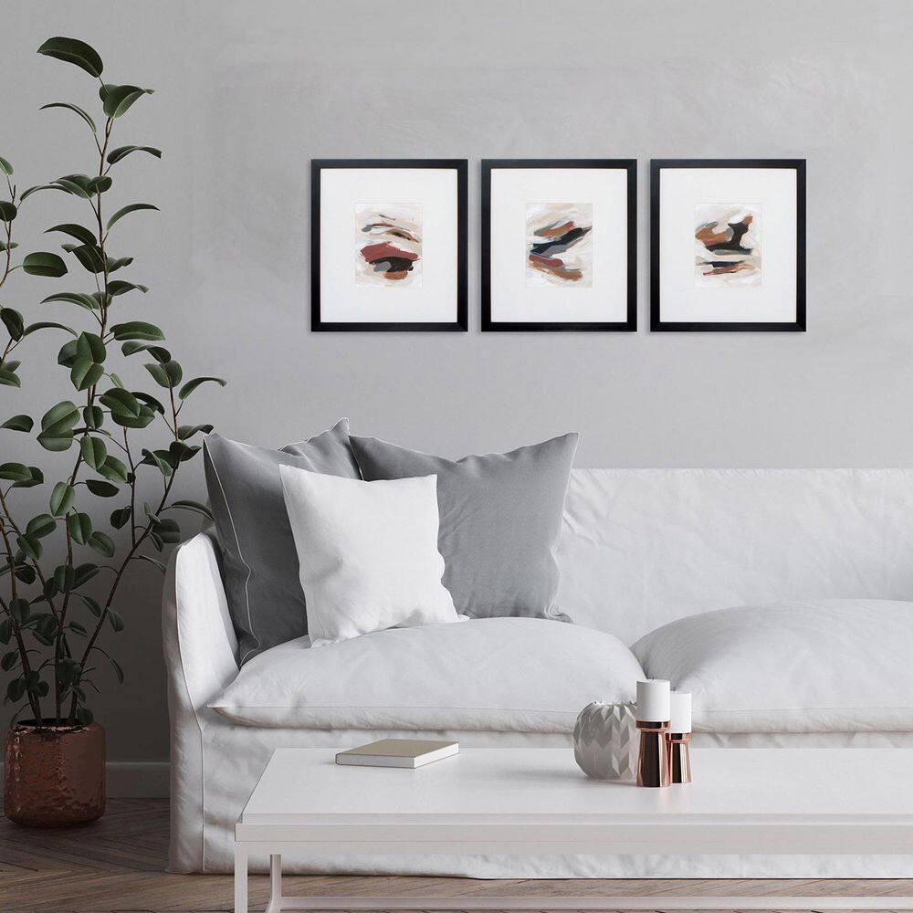 Paragon 3 Piece Framed Giclee Abstract Art Print 20 in. x 18 in. 46152 ...