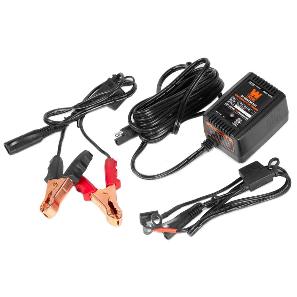 WEN 12-Volts Deluxe Battery Maintainer and Float Charger with SAE Quick ...
