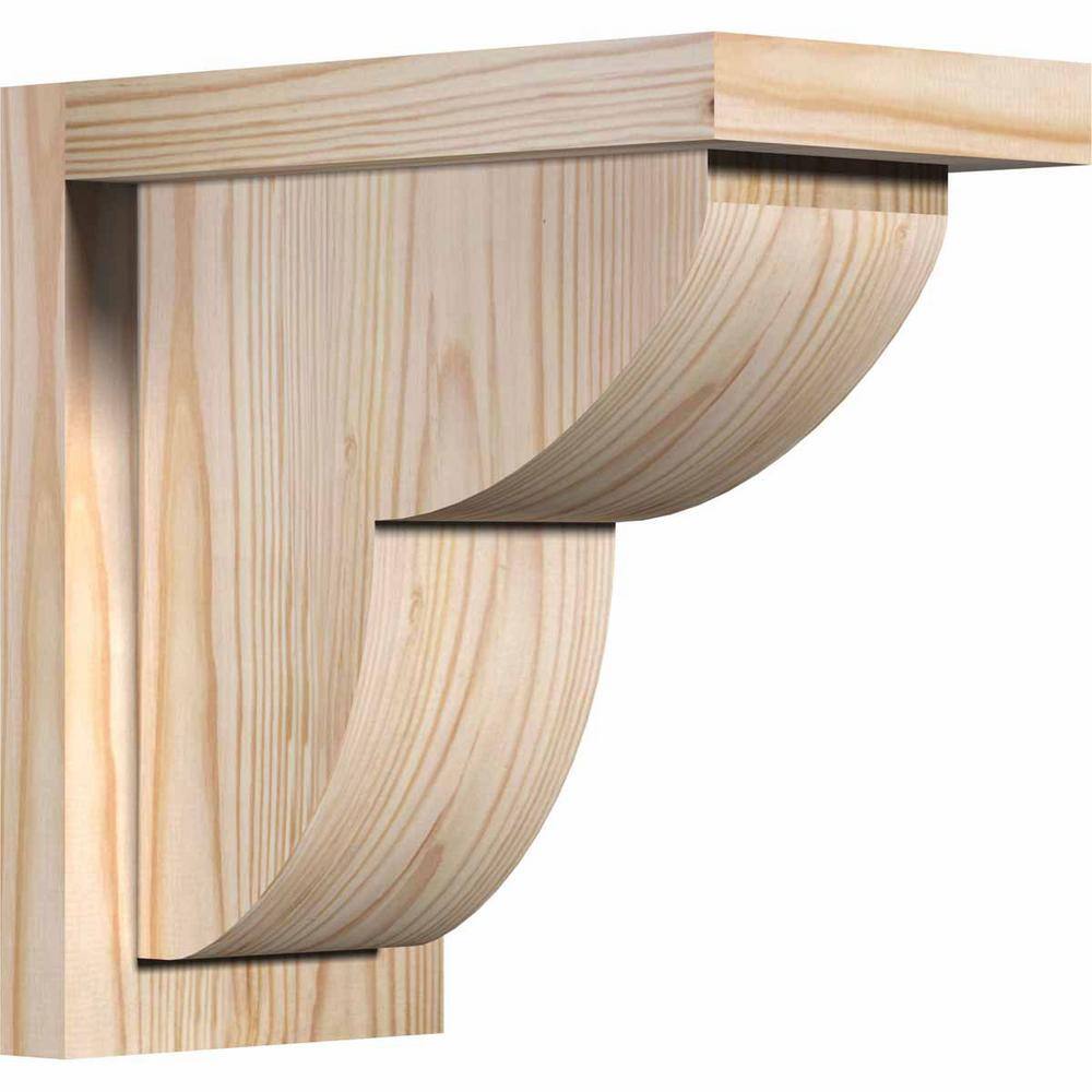 Ekena Millwork 5-1/2 in. x 10 in. x 10 in. Douglas Fir Crestline Smooth ...