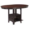 Coaster Lavon Oval Light Chestnut and Espresso Wood Top 4-Legs Counter ...