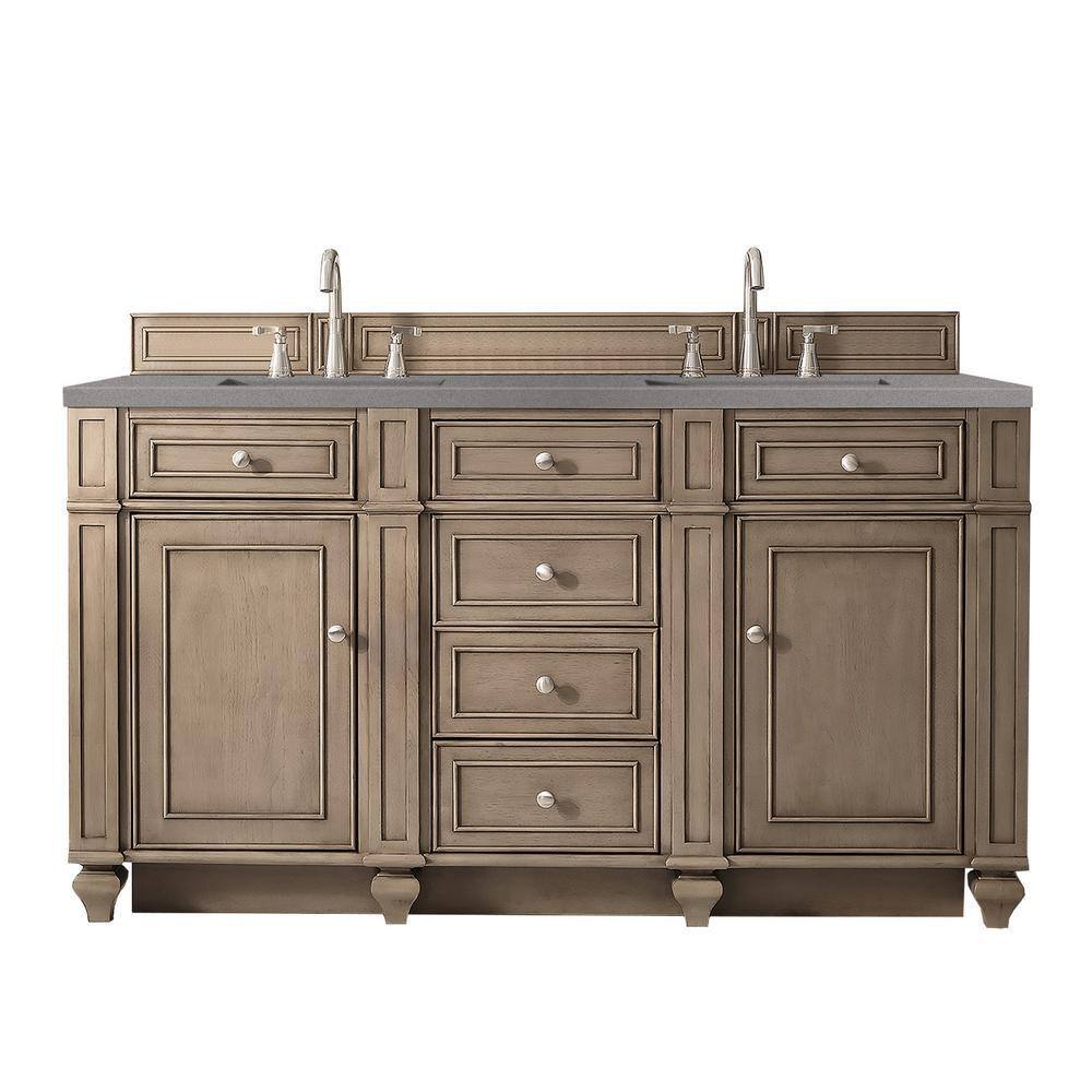James Martin Vanities Bristol 60 in. W x 23.5 in. D x 34 in. H Double ...