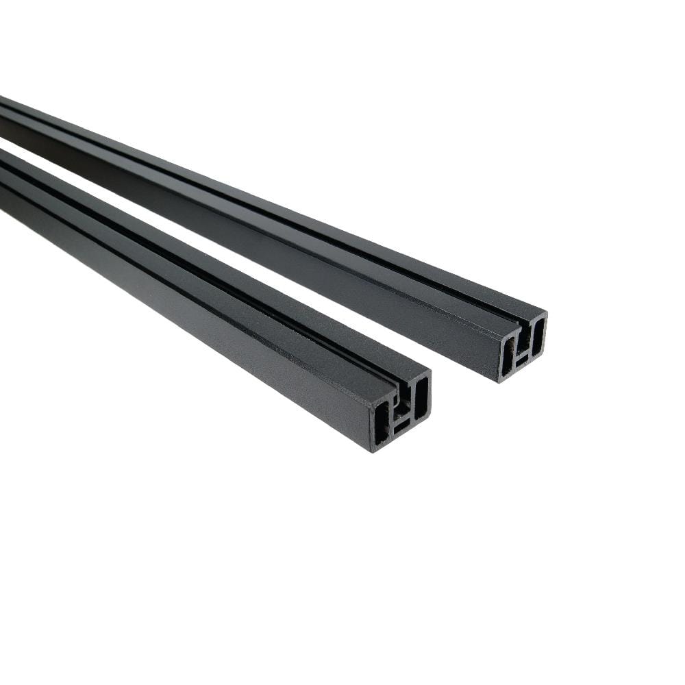FORTRESS Al13 Home Pure View Rail 6 ft. W x 1.25 in. H Black Sand ...