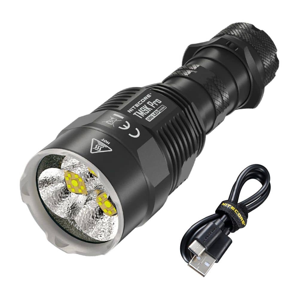 NITECORE TM9K Pro 9900 Lumens USB-C Rechargeable LED Tactical ...