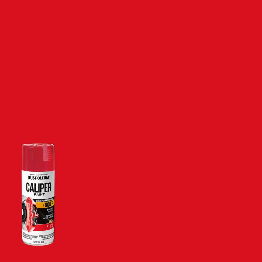 Rust-Oleum Automotive 12 oz. Gloss Red Caliper Spray Paint (6-Pack ...
