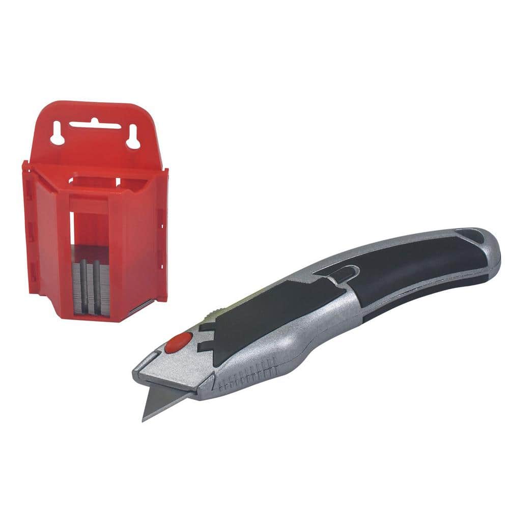 KING Retractable Utility Blade with Blade Holder and 100 Extra Blades ...