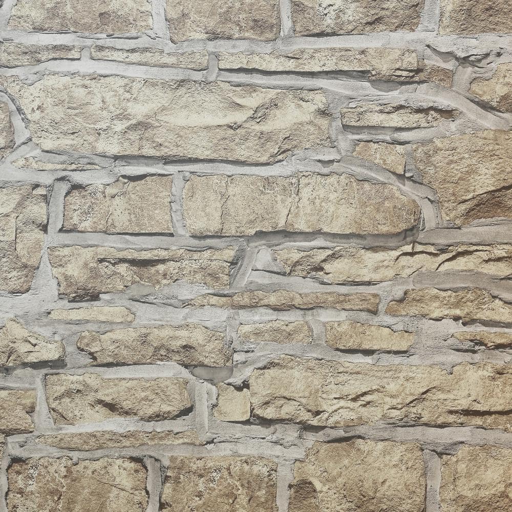 Arthouse Church Stone Stone Paper Strippable Roll (Covers 55 sq. ft ...
