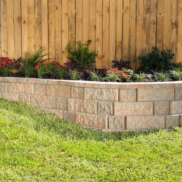 Pavestone RockWall Large 6 in. x 17.5 in. x 7 in. Palomino Concrete ...