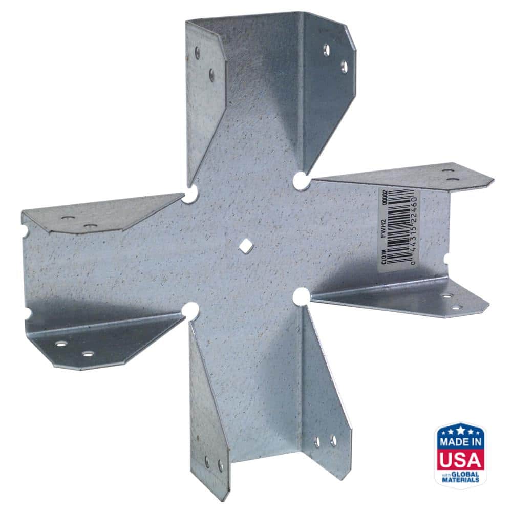 Simpson Strong-Tie FWH 18-Gauge Four-Way Connector for 2x Nominal ...