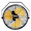 Edendirect 12 in. 3-Speeds Wall Fan in Yellow with IP44 Enclosure Motor ...