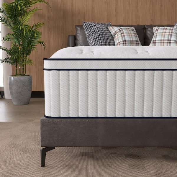 CHEVNI Eco friendly White Twin Medium Memory Foam 14 in. Bed in a Box Mattress HD CHEVNI 502HT