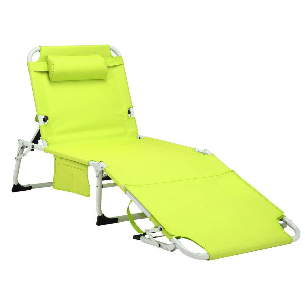 Outside 3-in-1 Heavy Duty Tanning Chair with Face Hole Adjustable 5 ...