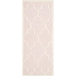 SAFAVIEH Cambridge Light Pink/Ivory 4 ft. x 6 ft. Geometric Trellis ...