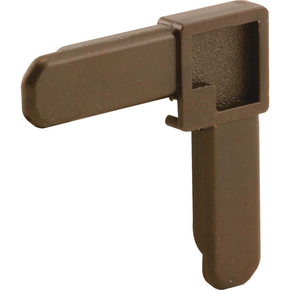 Prime-Line 1/4 in. x 3/4 in. Bronze Plastic Screen Frame Corner (100 ...