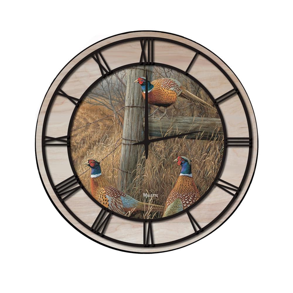 "Abandoned Fenceline" Woodgrain Accent and Black Numbers Imaged Wall ...